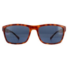 Guess Rectangle Mens Honey Tortoise Blue Sonnenbrille