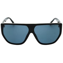 Guess &ndash; Sonnenbrille mit get&ouml;nten Gl&auml;sern und gl&auml;nzendem schwarzen Rahmen