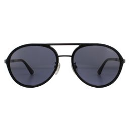 Police Aviator Mens Matte Gunmetal Grey Sonnenbrille