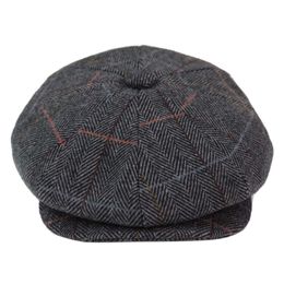 Herren Peaky Blinders Fischgr&auml;ten-Flachhut