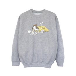Disney - "Beauty And The Beast Belle Reading" Sweatshirt f&uuml;r M&auml;dchen (Grau)