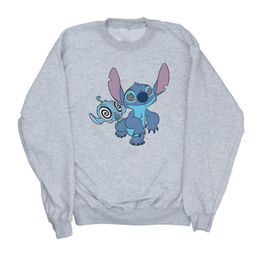 Disney - "Lilo And Stitch Hypnotized" Sweatshirt f&uuml;r M&auml;dchen (Grau)