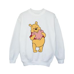 Disney - "Winnie The Pooh Heart Eyes" Sweatshirt f&uuml;r M&auml;dchen (Wei&szlig;)