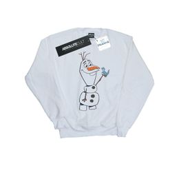 Disney Girls Frozen 2 Olaf und Salamander Sweatshirt (wei&szlig;)