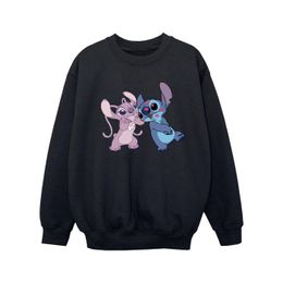 Disney Lilo & Stitch Kisses Sweatshirt f&uuml;r M&auml;dchen (Schwarz)