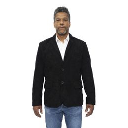 Schlanker italienischer Herren-Blazer aus Ziegenveloursleder &ndash; Alexandria