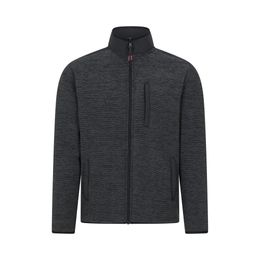 Mountain Warehouse - "Hayfield" Fleece-Oberteil f&uuml;r Herren, Durchgehender Rei&szlig;verschluss, Kunstfell gef&uuml;ttert (Holzkohle)