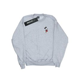 Disney Herren Mickey Mouse Kickin Retro Chest Sweatshirt (Sport grau)