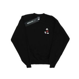 Disney Herren Mickey Mouse Kickin Retro Chest Sweatshirt (schwarz)