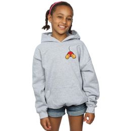 Disney - "Mickey Mouse Backside Breast Print" Kapuzenpullover f&uuml;r M&auml;dchen (Schwarz)