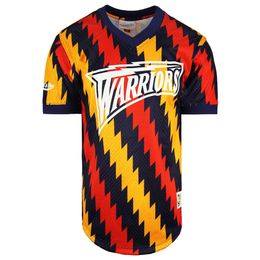 Mitchell & Ness Mitchell & Ness NBA Golden State Warriors Wordmark Mesh Mens T-Shirt
