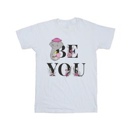 Disney - "Dumbo Be You" T-Shirt f&uuml;r M&auml;dchen (Wei&szlig;)