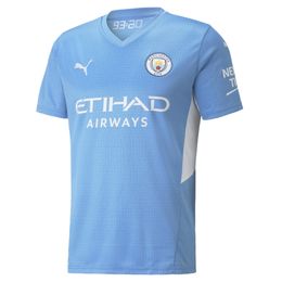 Puma Manchester City Home 21/22 Replica Sleeve Blue Men Football Shirt 759202 01