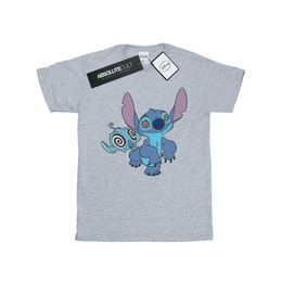 Disney - "Lilo And Stitch Hypnotized" T-Shirt f&uuml;r M&auml;dchen (Grau)