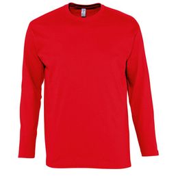 SOLS Herren Monarch Langarm T-Shirt (Rot)