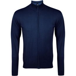 SOLS Gordon Herren Strickjacke mit durchgehendem Rei&szlig;verschluss (Navy)