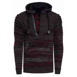 Rusty Neal 1/2 Zip Grobstrick Future Kapuzen-Pullover