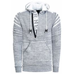 Rusty Neal 1/2 Zip Grobstrick Future Kapuzen-Pullover