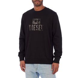 Diesel Bedrucktes Herren-Sweatshirt mit Rundhalsausschnitt A09755-5RIAJH