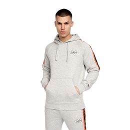 CrossHatch - "Chillmake" Kapuzenpullover f&uuml;r Herren (Grau meliert)