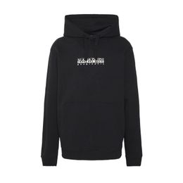 Das Napapijri Geographic Logo auf der Vorderseite des Box Hoodie verleiht dem unverzichtbaren Kapuzenpullover einen stilvollen Touch. Dieser Hoodie wurde mit Blick auf die Praktikabilit&auml;t entworfen und f&uuml;hlt sich dank seiner Baumwollzusammensetzung superweich an. Er verf&uuml;gt &uuml;ber eine K&auml;ngurutasche, gerippte Abschl&uuml;sse und eine verstellbare Kapuze.