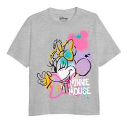 Disney - T-Shirt f&uuml;r M&auml;dchen (Grau meliert)