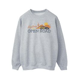 Disney - "Cars Explore The Open Road" Sweatshirt f&uuml;r Herren (Grau)