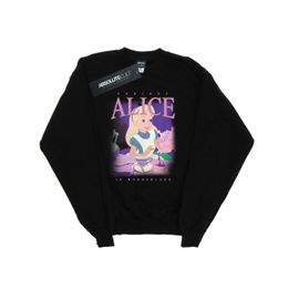 Disney - "Alice in Wonderland Montage" Sweatshirt f&uuml;r Herren (Schwarz)