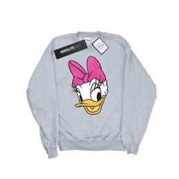Disney - "Daisy Duck Head Painted" Sweatshirt f&uuml;r Damen (Grau meliert)