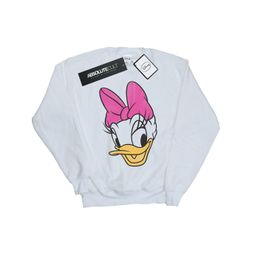 Disney - "Daisy Duck Head Painted" Sweatshirt f&uuml;r Damen (Wei&szlig;)