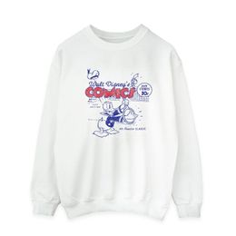 Disney - "Donald Duck Comics" Sweatshirt f&uuml;r Herren (Wei&szlig;)