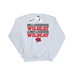 Disney Damen/Herren High School Musical The Musical Once A Wildcat Sweatshirt (Wei&szlig;)