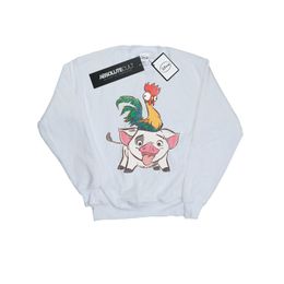 Disney - "Moana Hei Hei And Pua" Sweatshirt f&uuml;r Herren (Wei&szlig;)
