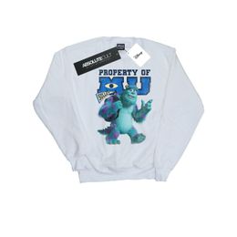 Disney - "Monsters University Property Of MU Sulley" Sweatshirt f&uuml;r Herren (Wei&szlig;)