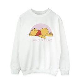 Disney - "Relax" Sweatshirt f&uuml;r Herren (Wei&szlig;)