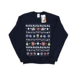 Disney - "The Muppets Christmas Heads" Sweatshirt f&uuml;r Herren (Marineblau)