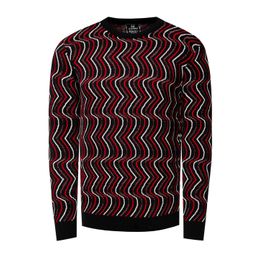 Rusty Neal 80er-Design Feinstrick Rundhals-Pullover