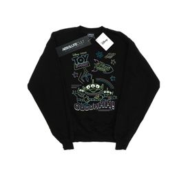 Disney - "Toy Story Neon Little Green Men" Sweatshirt f&uuml;r Herren (Schwarz)