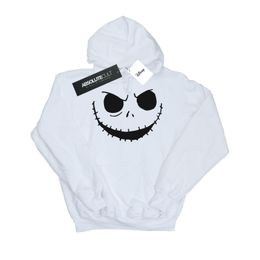Disney - "Nightmare Before Christmas Jack's Face" Kapuzenpullover f&uuml;r Herren (Wei&szlig;)