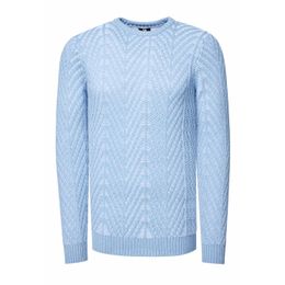Rusty Neal Grobstrick mit Muster Rundhals-Pullover