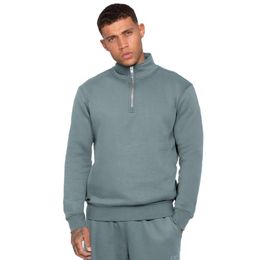 Enzo Milano | Herren Sweatshirt mit Halbem Rei&szlig;verschluss
