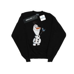 Disney Girls Frozen 2 Olaf und Salamander Sweatshirt (Schwarz)