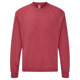 Fruit of the Loom Herren Raglan-&Auml;rmel Belcoro&reg; Sweatshirt (Heather Red)