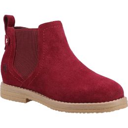Hush Puppies Girls Mini Maddy Wildlederstiefel (Burgund)