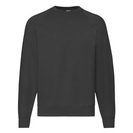 Fruit of the Loom Herren Raglan-&Auml;rmel Belcoro&reg; Sweatshirt (Schwarz)