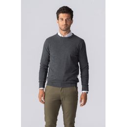 Pullover mit Rundhalsausschnitt &ndash; Anthrazit-Melange