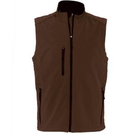 SOLS Herren Rallye Soft Shell Bodywarmer Jacke (dunkle Schokolade)