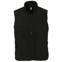 SOLS Norway Unisex Anti-Pill Fleece Bodywarmer / Weste (Schwarz)