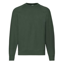 Fruit of the Loom - "Classic" Sweatshirt f&uuml;r Herren Raglan&auml;rmel (Flaschengr&uuml;n)