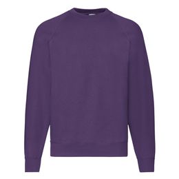 Fruit of the Loom - "Classic" Sweatshirt f&uuml;r Herren Raglan&auml;rmel (Violett)